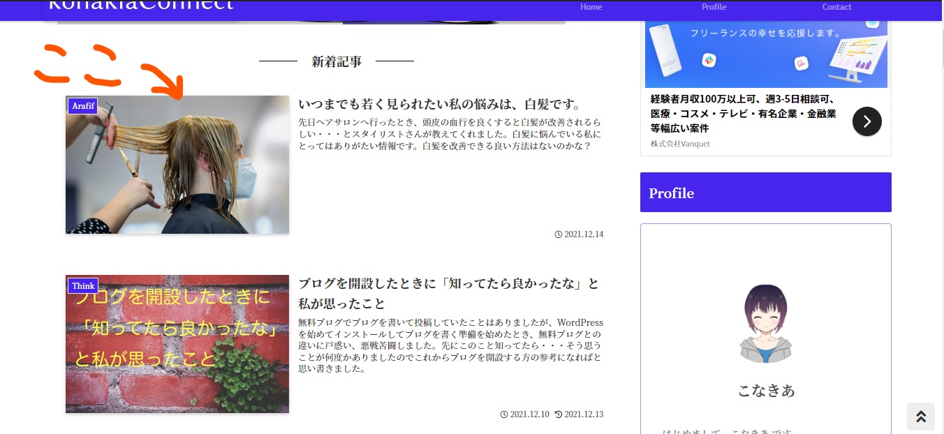 WordPress無料テーマCocoonを初心者なりにカスタマイズしました | konakia Connect こなきあこねくと